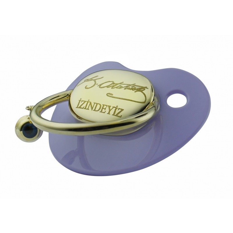 Atatürk İmzalı Altın Emzik - Mor - CEMZ100 - ÇOCUK | ALTIN EMZİK ...