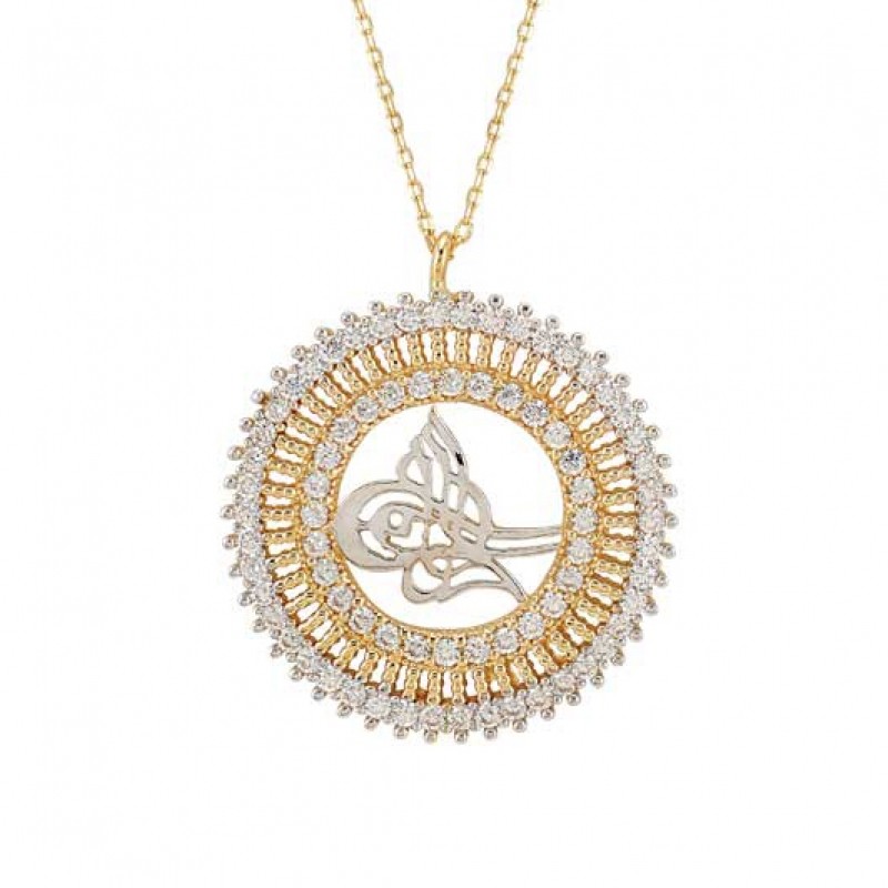 Tuğra Motifli Altın Kolye - KLF517 - KOLYE | ALTIN ÇERÇEVE KOLYE ...